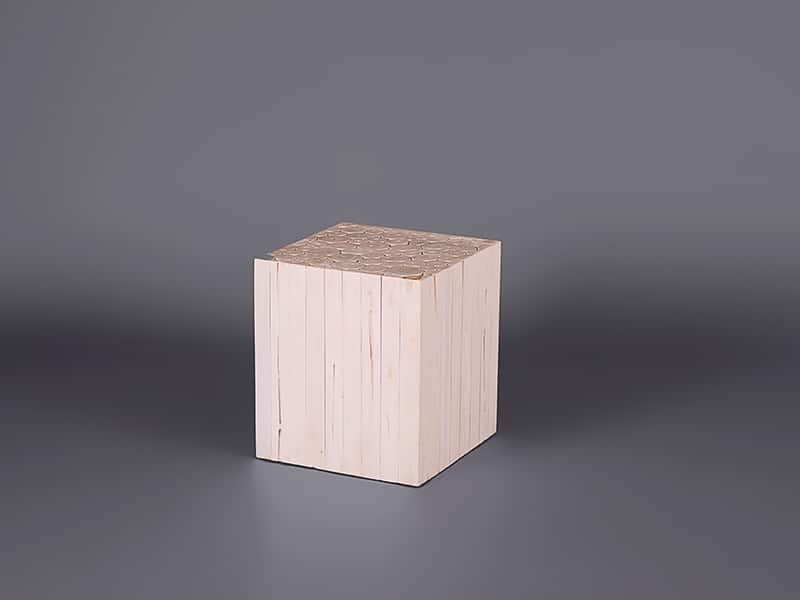 Whitewash Bamboo Cube - Furniture On The Move